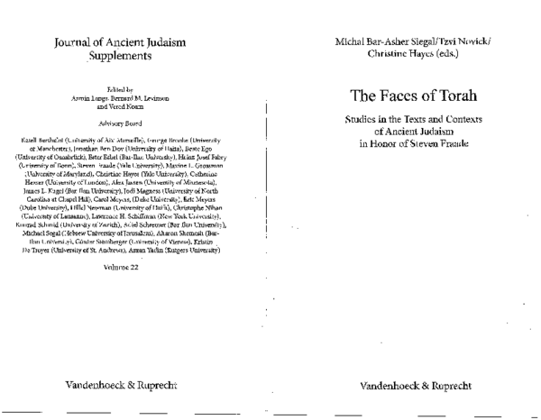 (PDF) Bar-Asher Siegal, Michal, Tzvi Novick, Christine Hayes, eds. The ...
