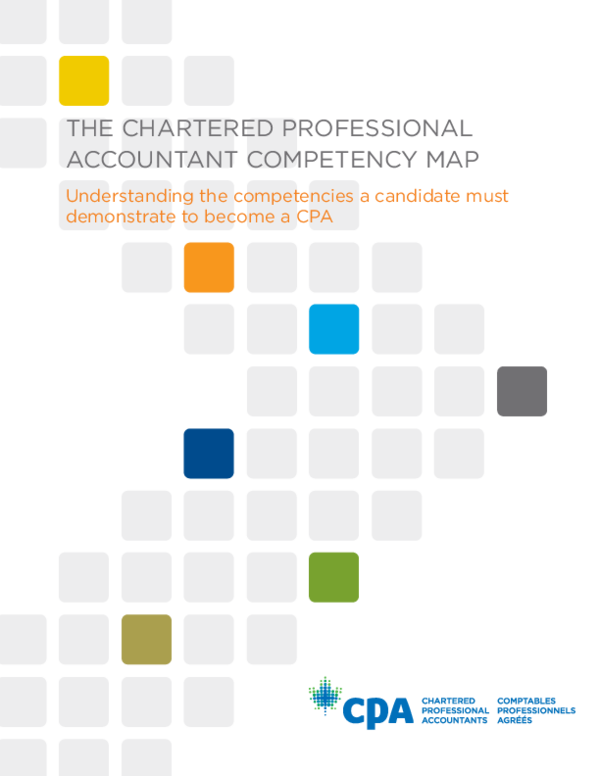 (PDF) The CharTered Professional aCCounTanT ComPeTenCy maP ...