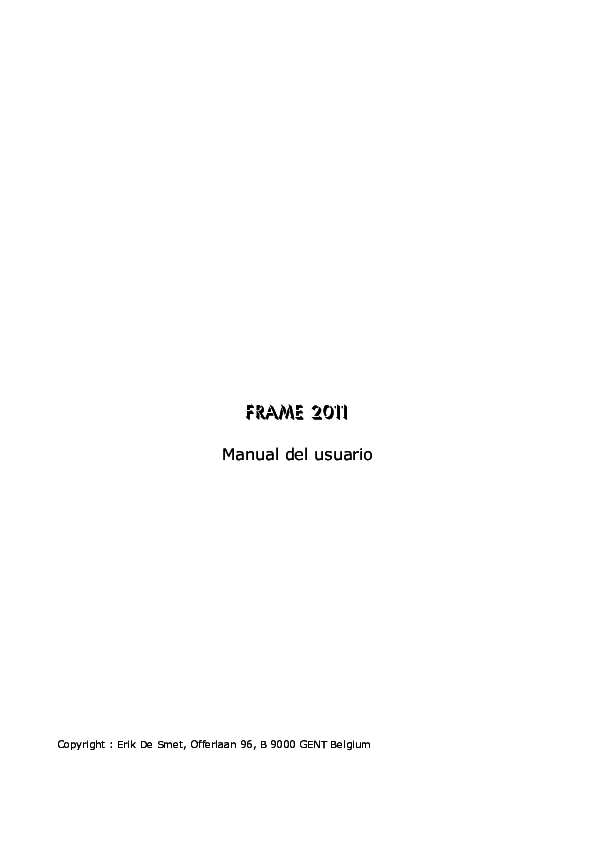 (PDF) FRAME 2011