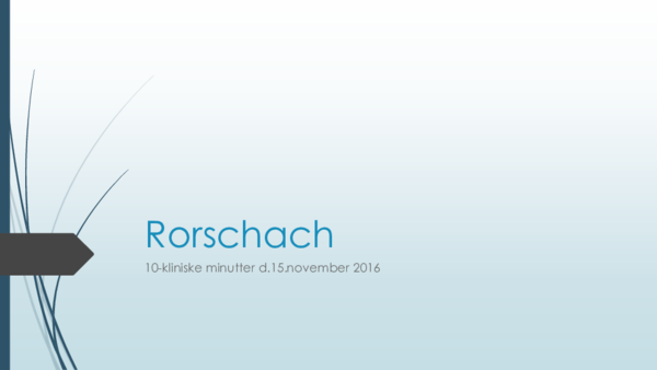 (PPT) Rorschach