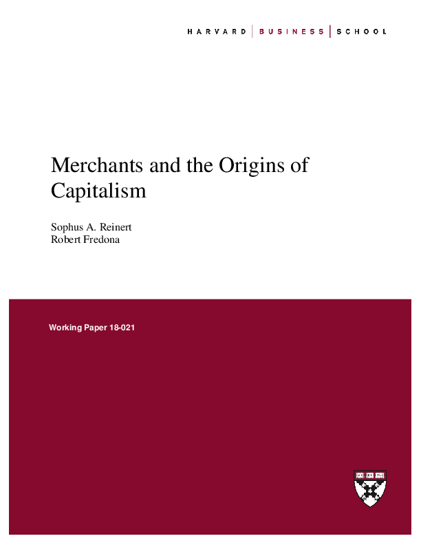 (PDF) Merchants and the Origins of Capitalism