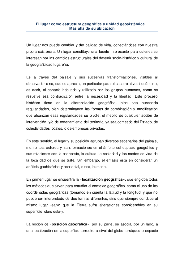 (PDF) El lugar como estructura geográfica y unidad geosistémica… Más ...