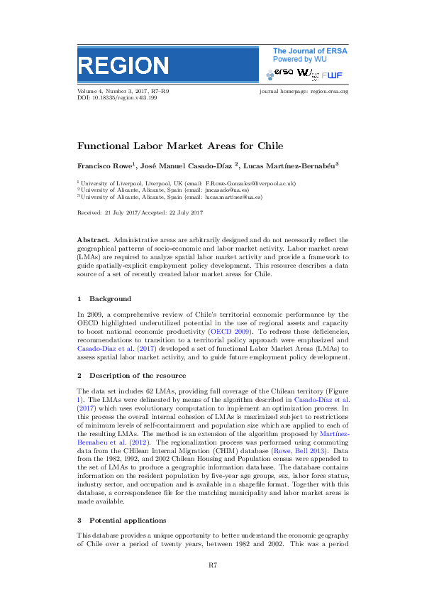 (PDF) Rowe, Casado-Díaz and Martínez-Bernabeu (2017) Functional Labor ...