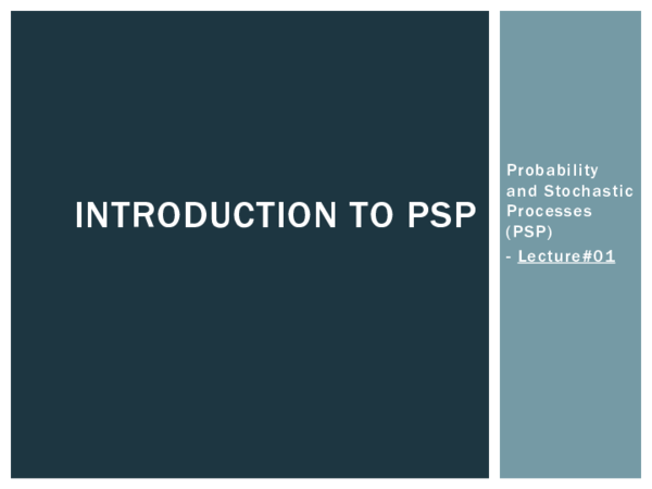 (PPT) PSP Introduction to PSP PPT