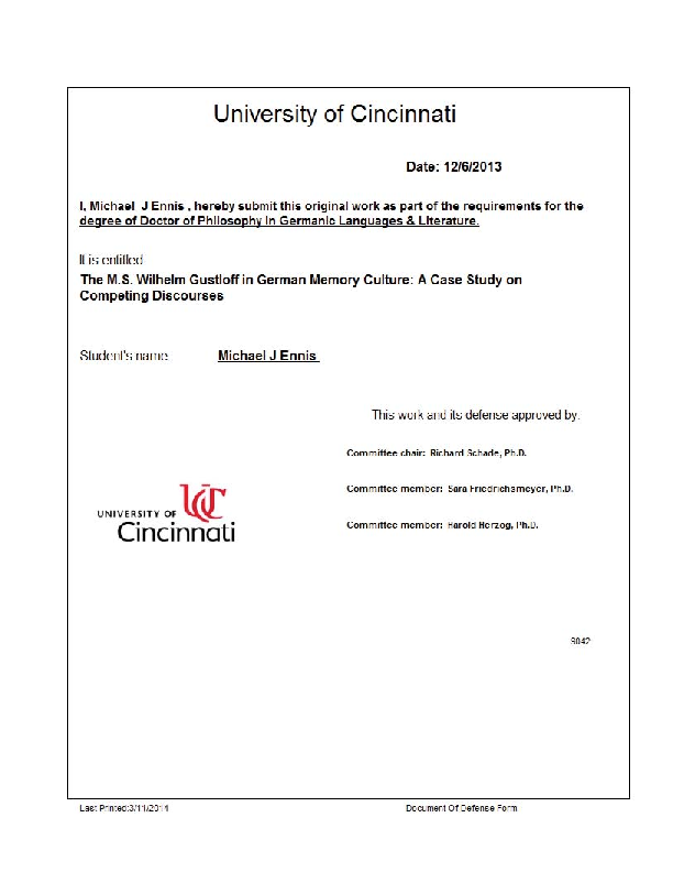 (PDF) The M.S. Wilhelm Gustloff in German Memory Culture: A Case Study ...