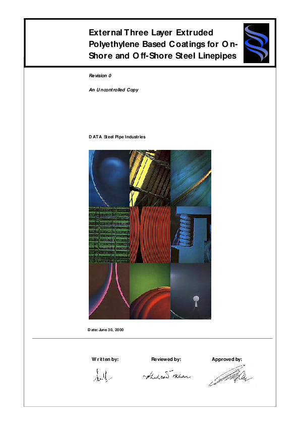 (PDF) External Three Layer Extruded Polyethylene Based Coatings for On ...
