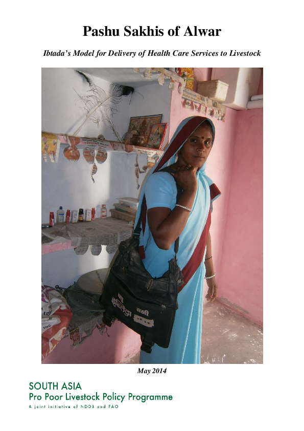 (PDF) Pashu Sakhis of Alwar Ibtada's Model for Delivery of Health Care Services to Livestock
