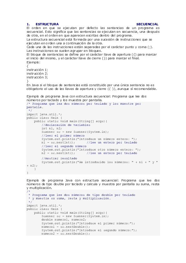 (DOC) Teoria de java clases