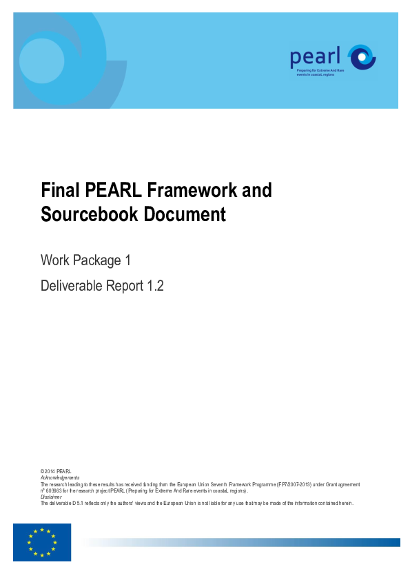 (DOC) Sourcebook for PEARL Risk Root Cause Analysis
