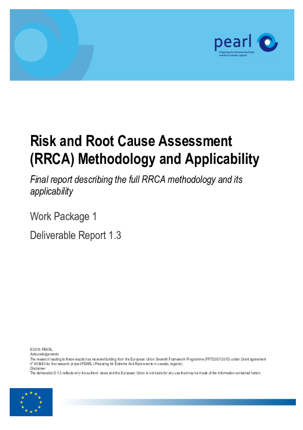 (DOC) PEARL Risk and Root Cause Assessment Methodology and Applicability