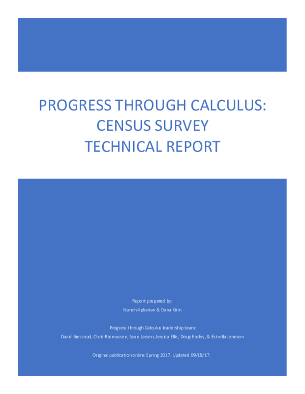 (PDF) PtC Census Survey Technical Report