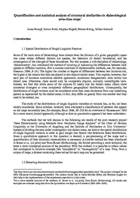 Pdf Quantification And Statistical Analysis Of Structural