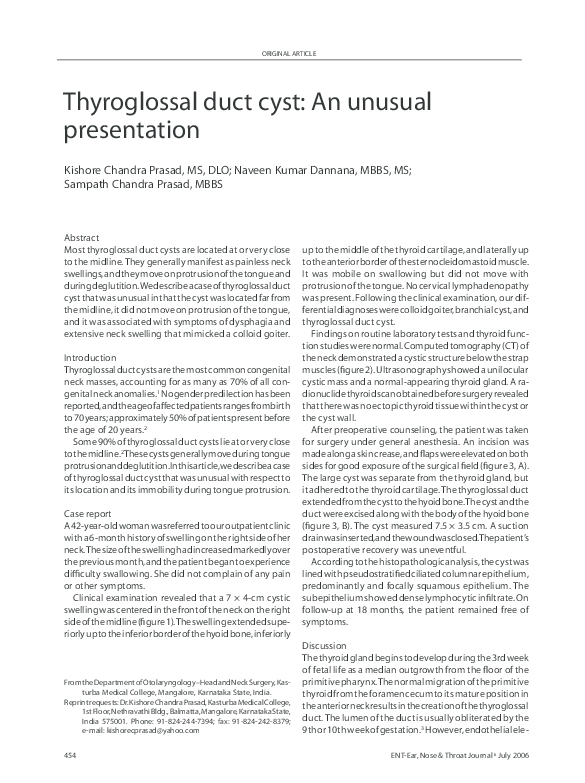 (PDF) Huge thyroglossal duct cyst at the supra-sternal notch | Kirubel Abebe - Academia.edu