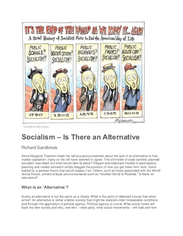 (DOC) Socialism – Is There an Alternative