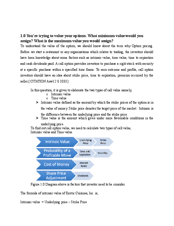 (DOC) Securities Future and Options Assignment