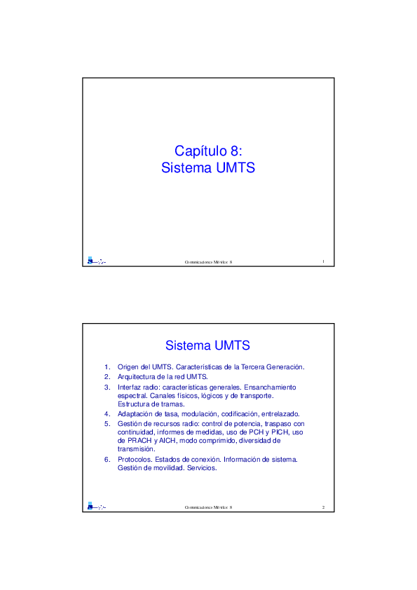 (PDF) Capítulo 8: Sistema UMTS
