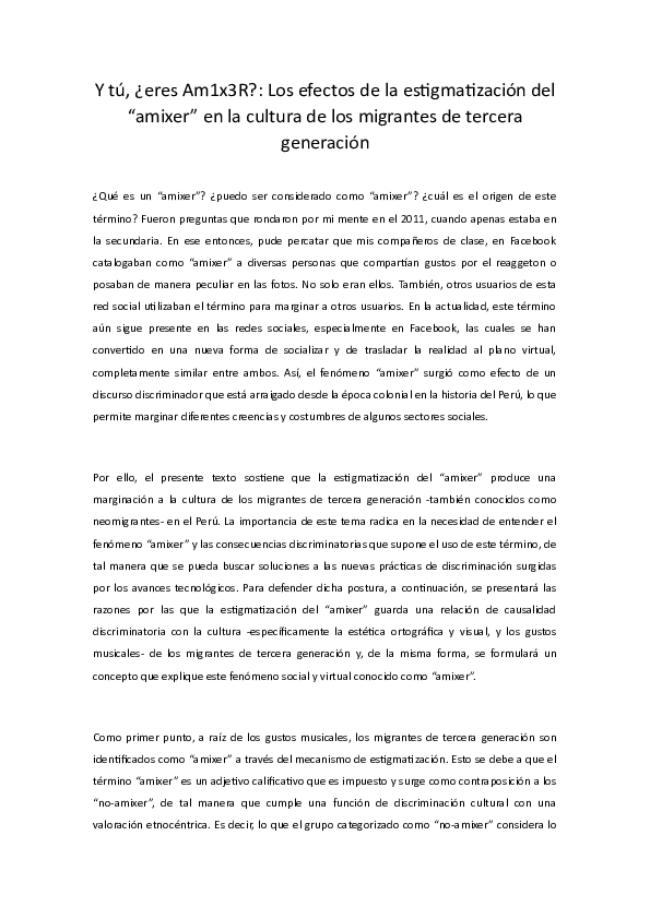 (DOC) Los "Amixer" | Gerald campos - Academia.edu