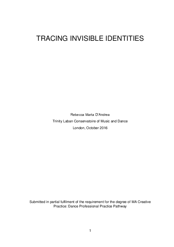 (PDF) TRACING INVISIBLE IDENTITIES