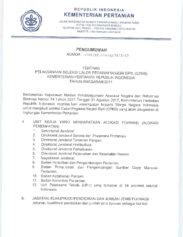 (PDF) PELAKSANAAN SELEKSI CALON PEGAWAI NEGERI SIPIL (CPNS