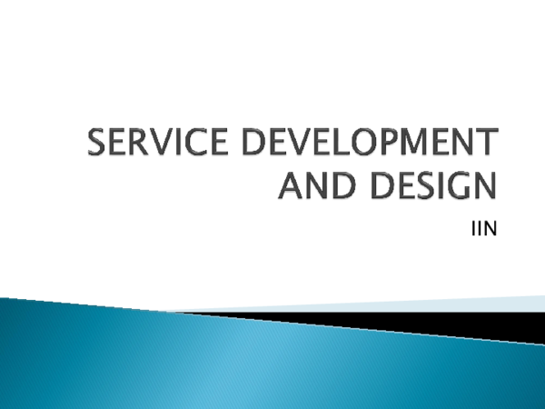 (PPT) SERVICE DEVELOPMENT