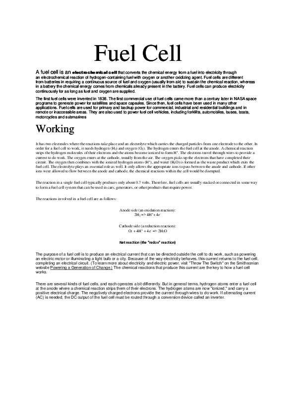 (PDF) Fuel Cell