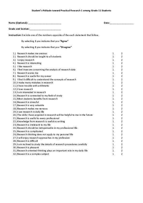 (DOC) Basic research questionnaire