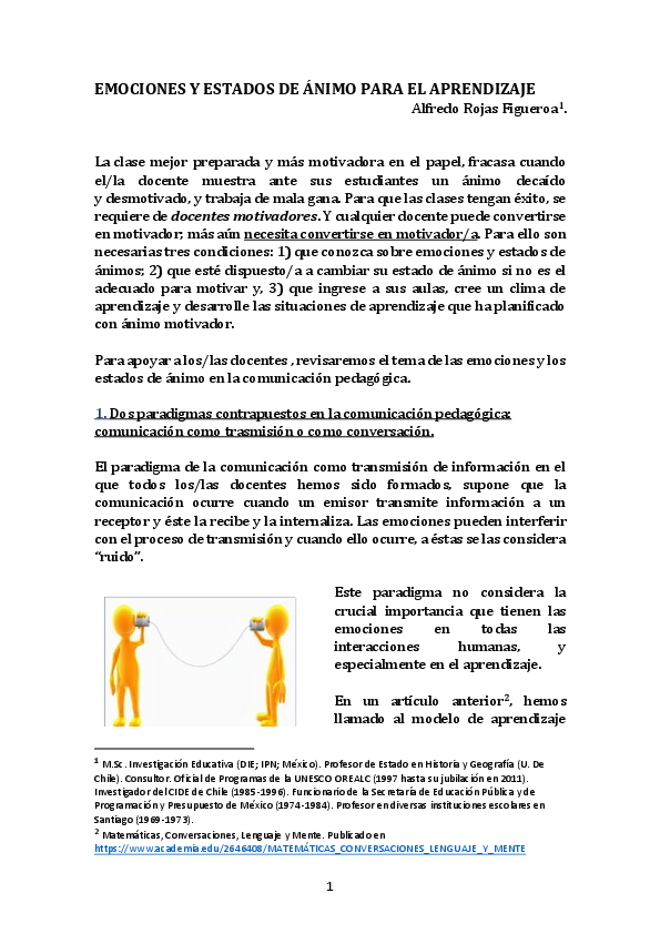 (PDF) EMOCIONES Y ESTADOS DE ÁNIMO PARA EL APRENDIZAJE
