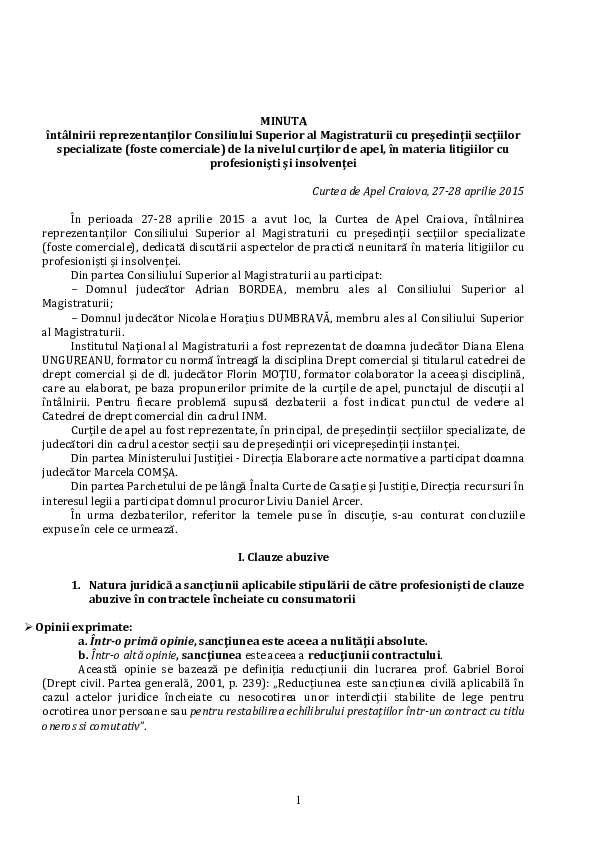 (PDF) Intalnirea presedintilor sectiilor specializate foste comerciale ...