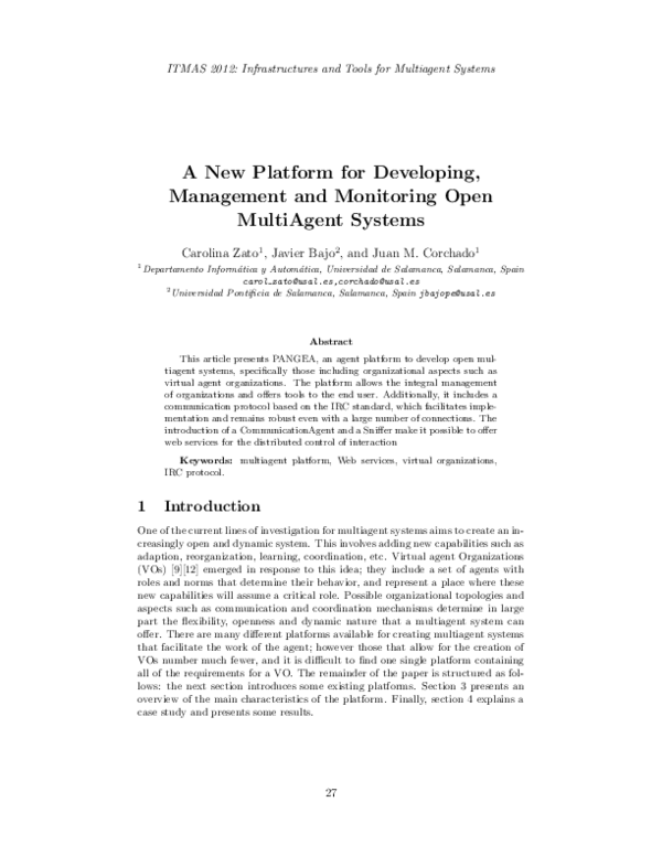 (PDF) A New Platform for Developing, Management and Monitoring Open MultiAgent Systems