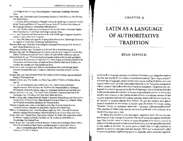 (PDF) Latin as a Language of Authoritative Tradition (Oxford Handbook ...