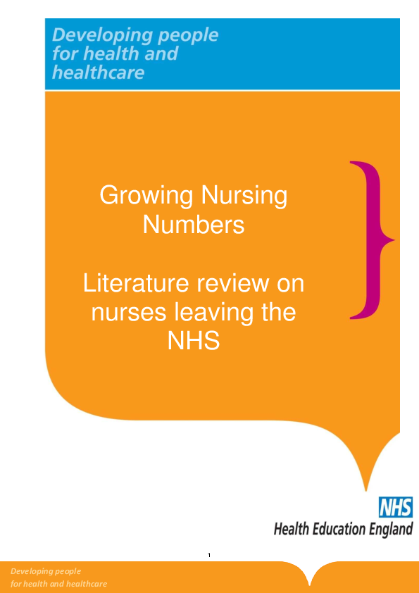 (PDF) Developing people for health and healthcare Growing Nursing ...