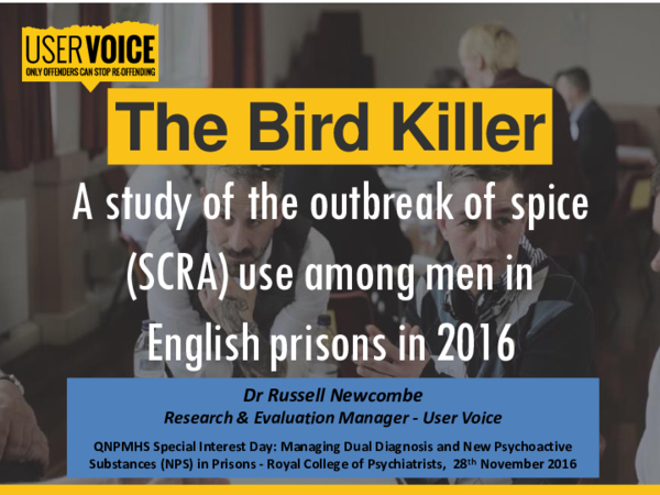 (PPT) The Bird Killer: A study of the outbreak of spice (SCRA) use ...