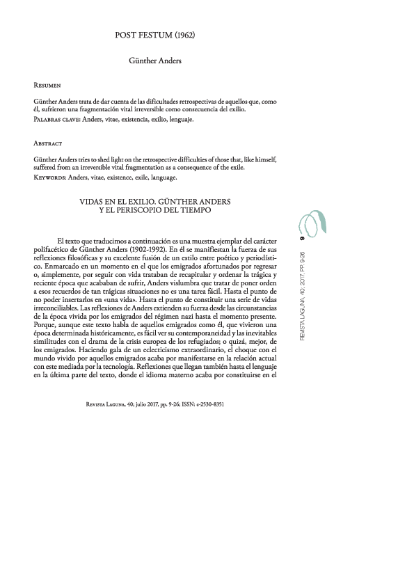 (PDF) Post Festum (traducción)