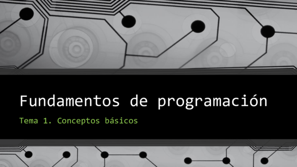 (PPT) Conceptos básicos de Fundamentos de programación
