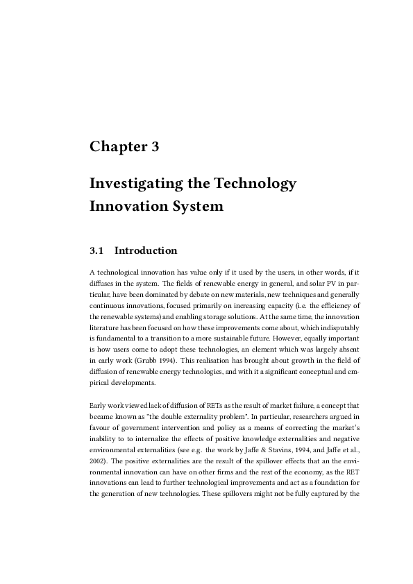 (PDF) Investigating the Technology Innovation System | Konstantinos ...