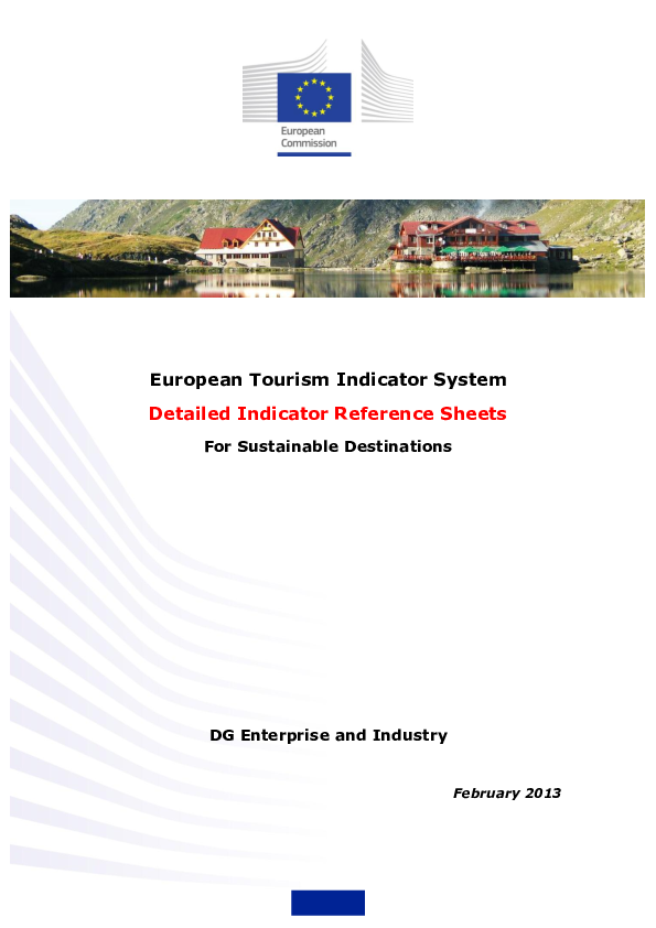 (PDF) European Tourism Indicator System Detailed Indicator Reference ...