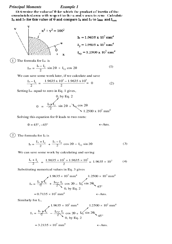 (PDF) Principal Moments Example 1