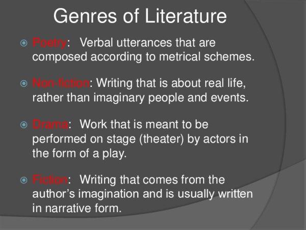 (PDF) Genres of Literature