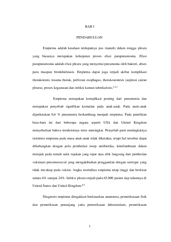 (DOC) LAPKAS EMPIEMA & EMFISEMA SUBKUTIS