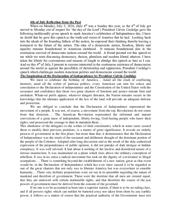 (DOC) 4th of July Reflection from the Past.docx