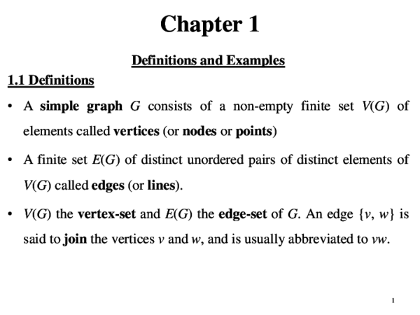 (PDF) Chapter 1 Definitions and Examples 1.1 Definitions