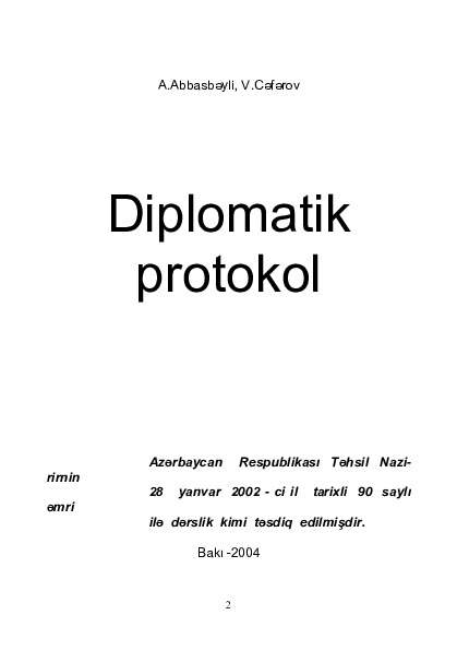(PDF) Diplomatik protokol