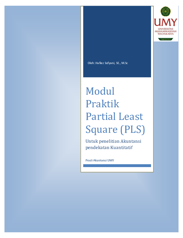 (PDF) Modul Praktik Partial Least Square (PLS