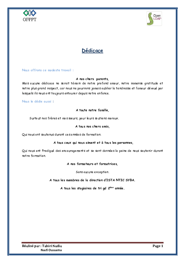 (DOC) Projet fin formation