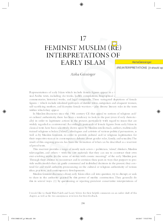(PDF) Islamic Feminism | lana sirri - Academia.edu