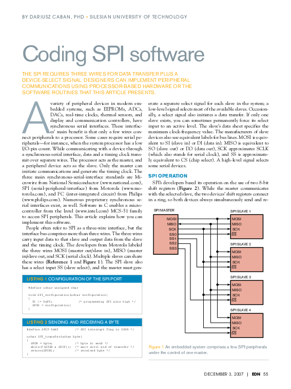(PDF) Coding SPI sw