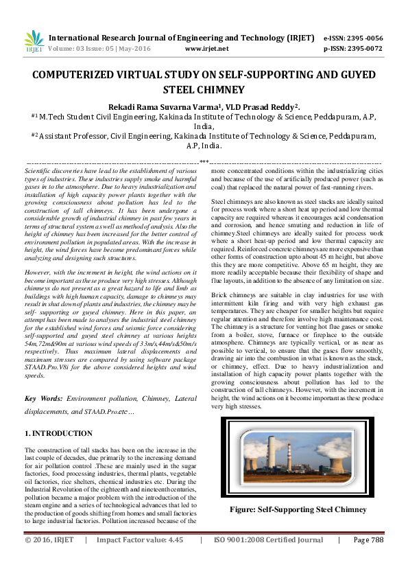 (PDF) COMPUTERIZED VIRTUAL STUDY ON SELF-SUPPORTING AND GUYED STEEL ...