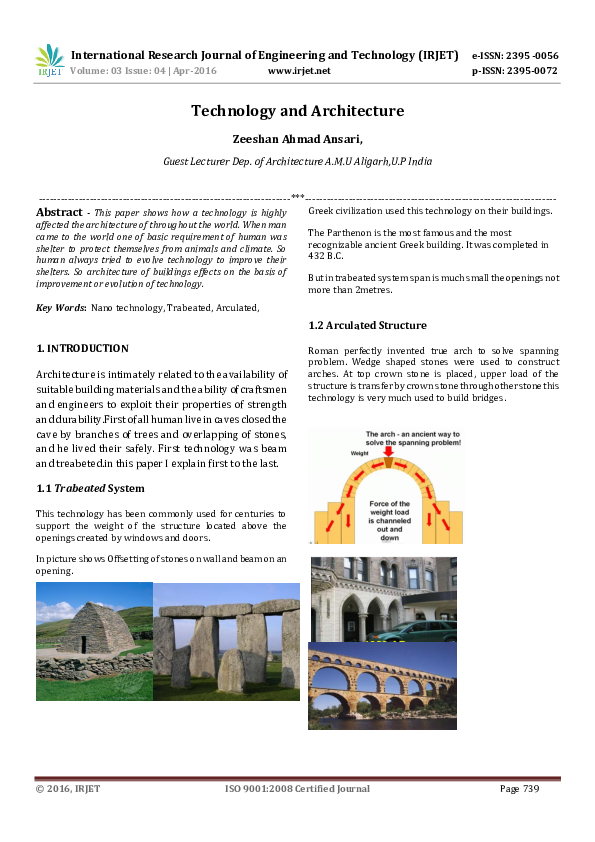 (PDF) Technology and Architecture