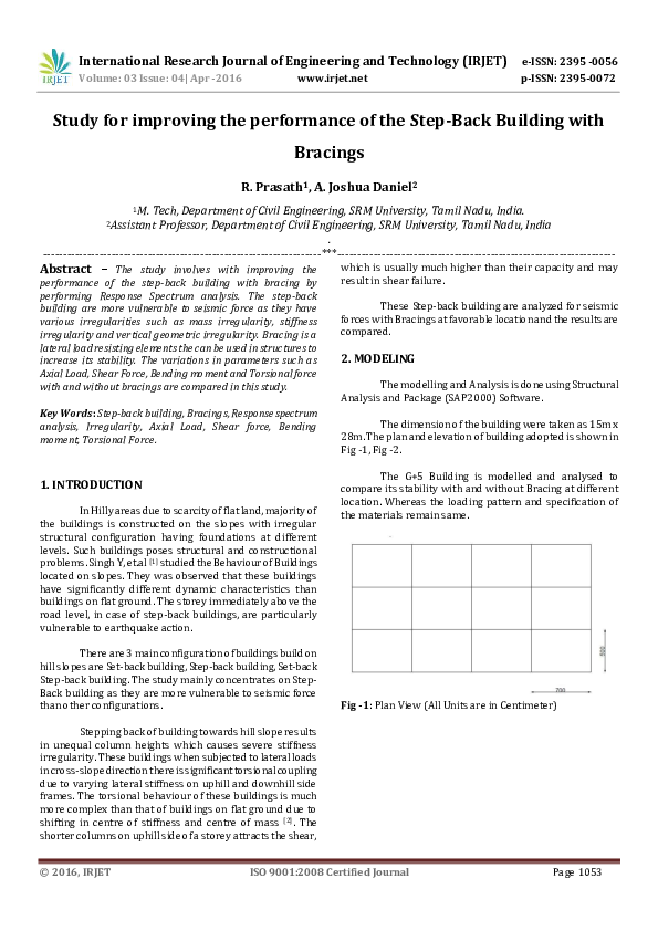(PDF) Study for improving the performance of the Step-Back Building ...