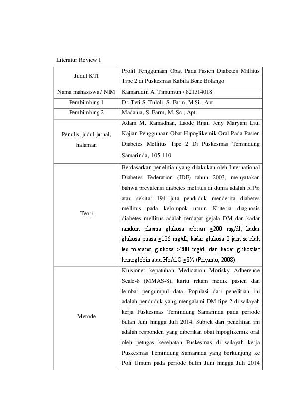 (DOC) Mapping Jurnal